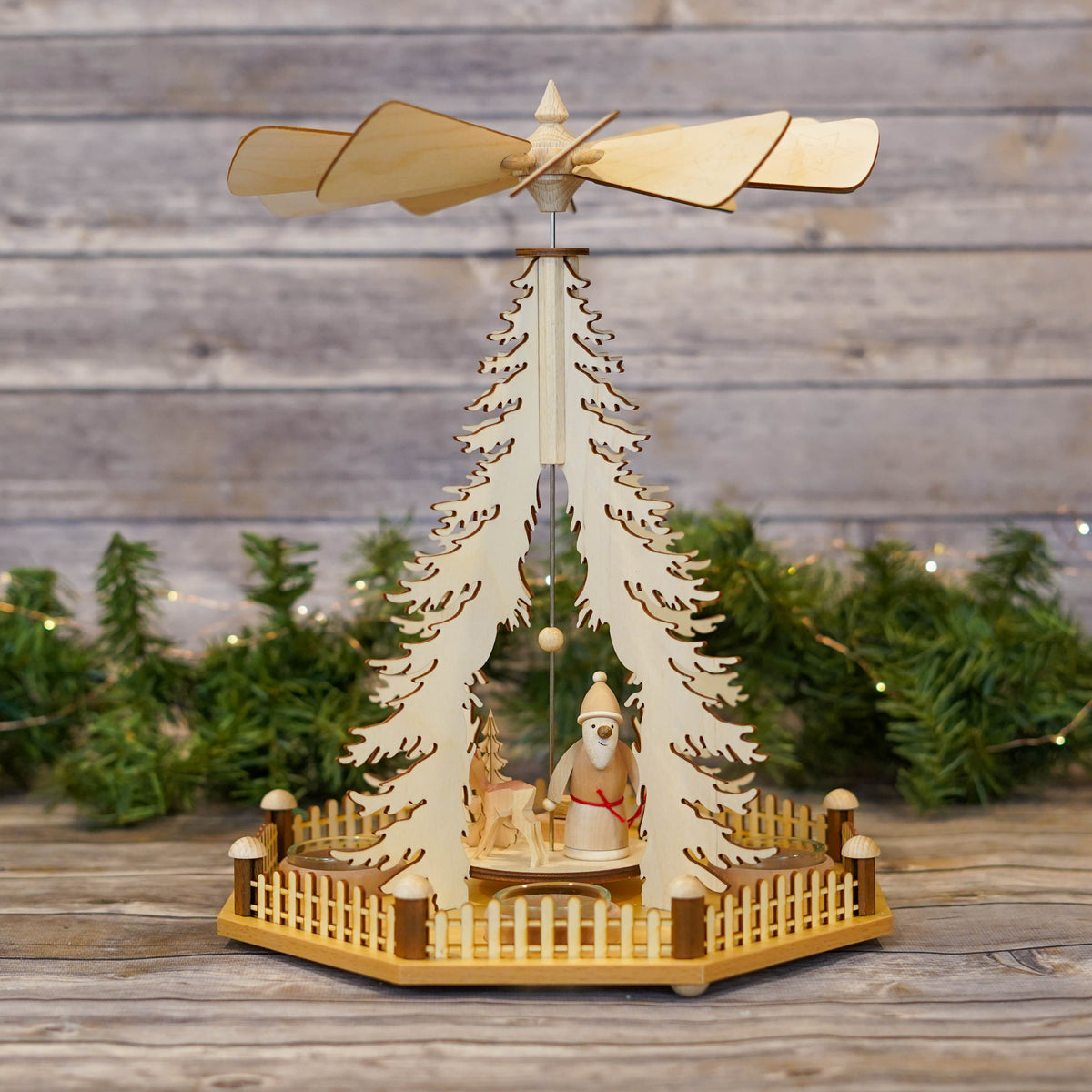 Handcrafted Santa Christmas Pyramid 30cm/11.8in - German Decor ...