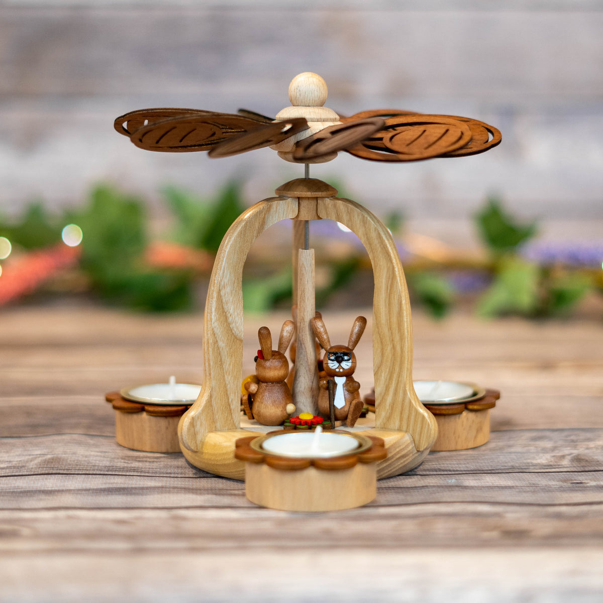 Easter Pyramid, 17 cm Handcrafted - German Easter Decor – Seiffen Haus